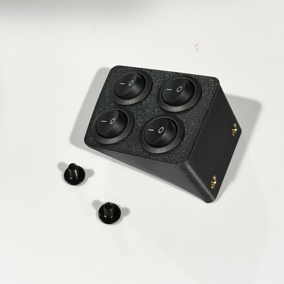 2013-2018 RAM Pocket Cubby WITH 4 ROUND ROCKER SWITCHES Mount RH 1500 ...