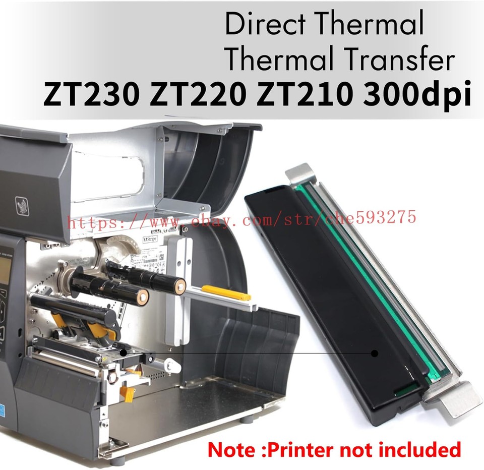 P1037974-011 Printhead For Zebra ZT200 ZT210 ZT220 ZT230 Thermal Label ...