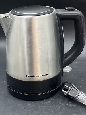 Hamilton Beach Electric Kettle Water Heater Boiler Model K51 1 L Tested ...