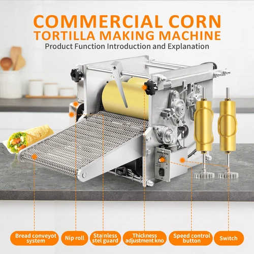 Electric Automatic Corn Tortilla Making Machine Mexican Chapati Tacos ...