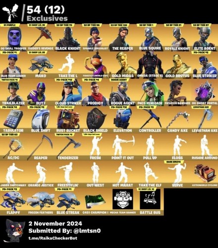 fn acc og | purple skull, black knight + 347 other skins | eBay