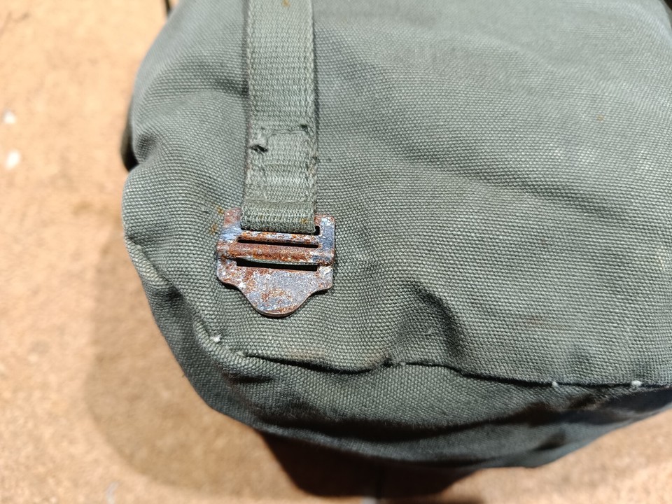 Vintage US MILITARY ARMY M71 TYPE MUSETTE FIELD CANVAS BAG BACK PACK ...