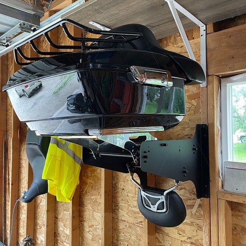 Pack Wall Mount Storage Rack For Harley Tour Pack Touring Road King ...