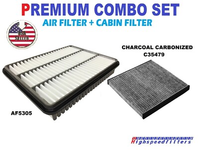 ENGINE AIR FILTER + CHARCOAL CABIN FILTER FOR 2003 - 2009 TOYOTA ...