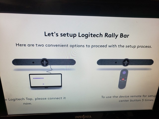 LOGITECH RALLY BAR CAMERA SPEAKERPHONE VR0019 Only Tested Works Good AS ...