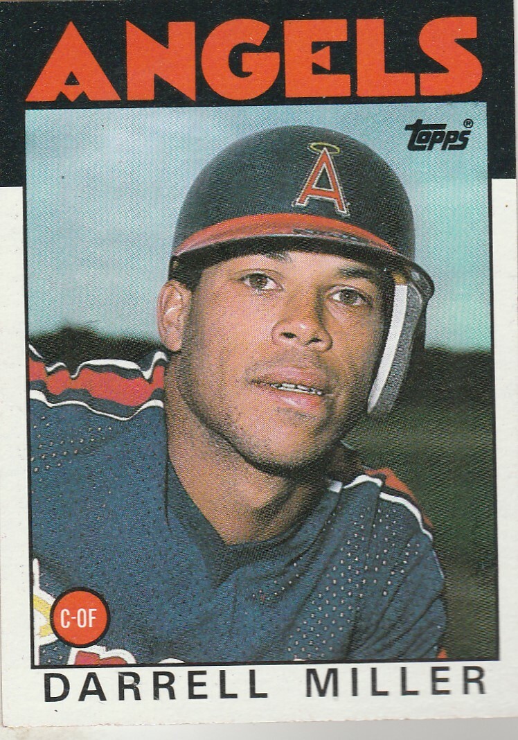 FREE SHIPPING-MINT-1986 Topps #524 Darrell Miller Angels PLUS BONUS ...