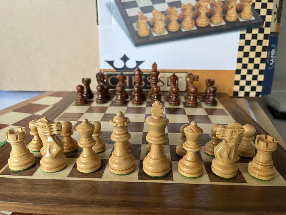 WE Games Chess Set with Board | eBay