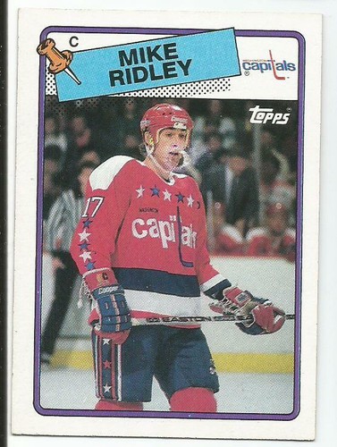 MIKE RIDLEY 1988-89 TOPPS CARD NM-MT CONDITION WASHINGTON CAPITALS | eBay