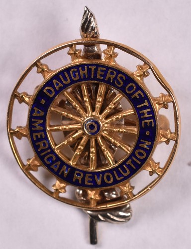 Vintage 14k Pin DAR Daughters AM Revolution Early # Tiny | eBay