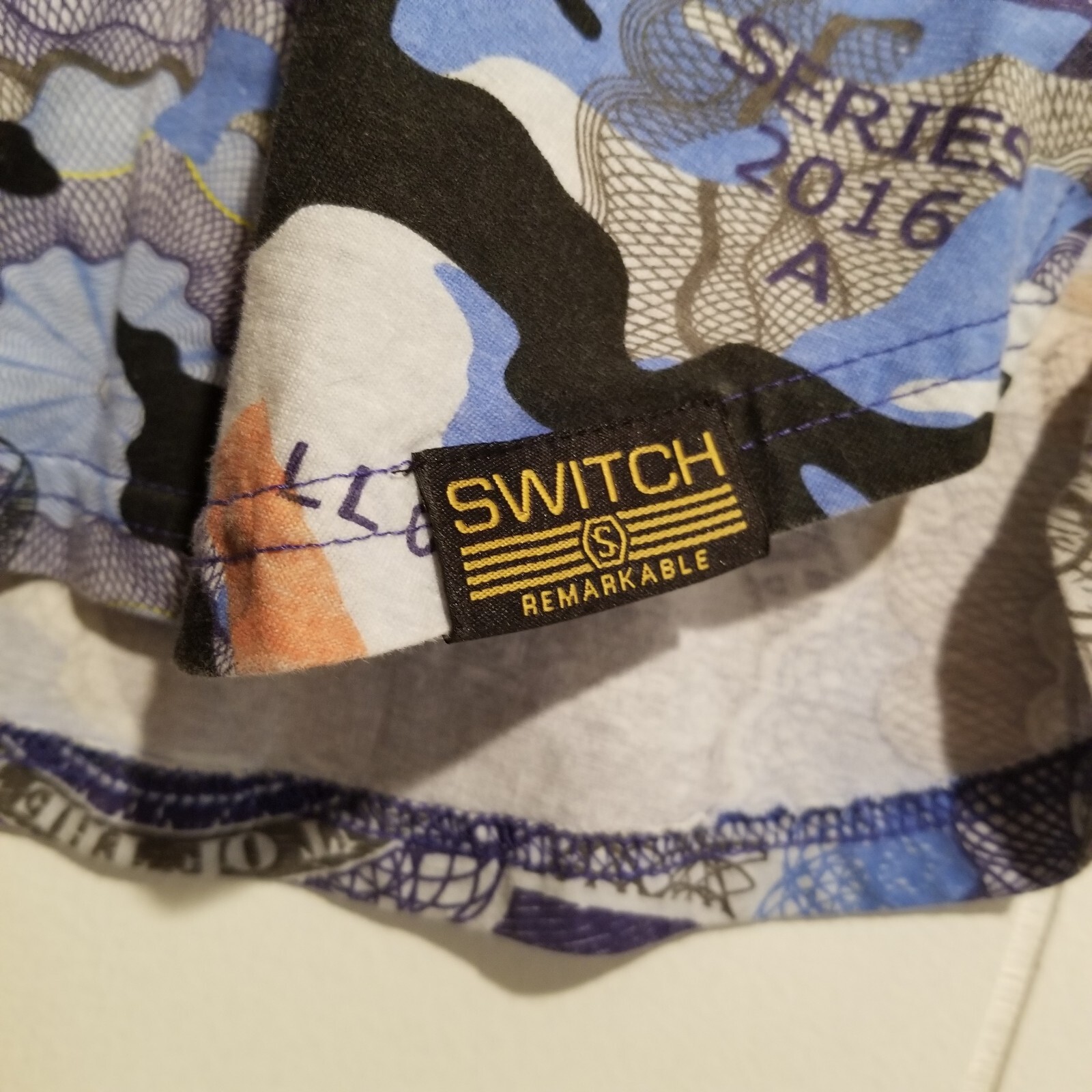 States Of America SWITCH REMARKABLE Men's Shirt Blue M - Gem