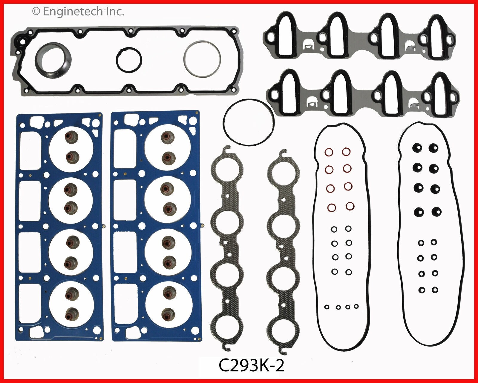 Enginetech Chevy Gen III 4.8L 5.3L Complete Full Gasket Set 2010-2014 4 ...