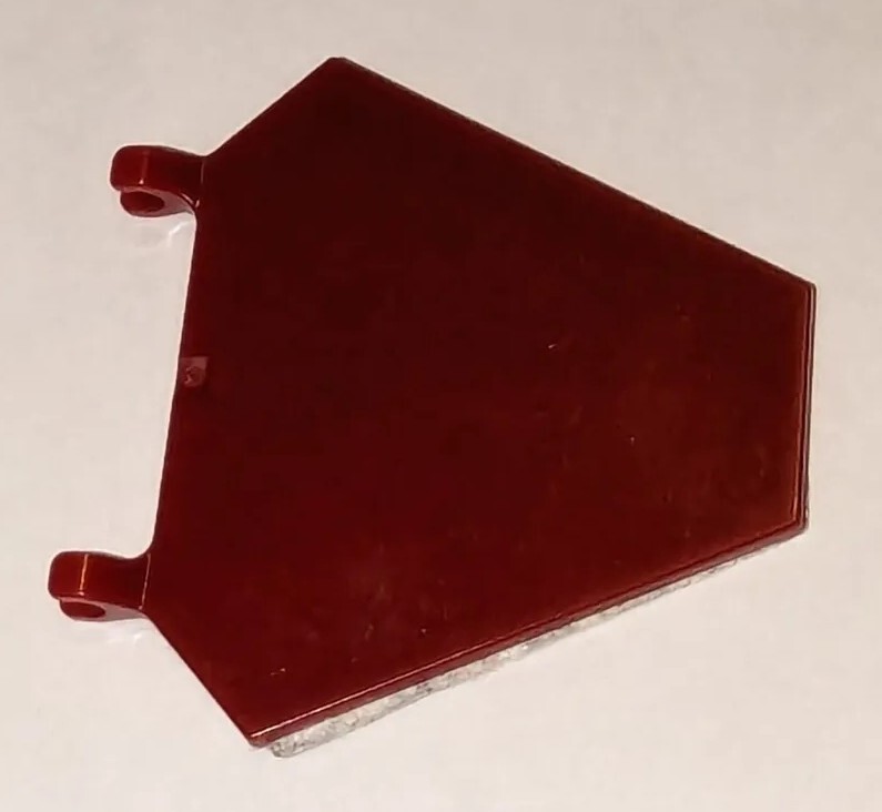 Lego Dark Red Flag 5x6 Hexagonal 1435 Piece W/ 2 Clips Star Wars Grille ...