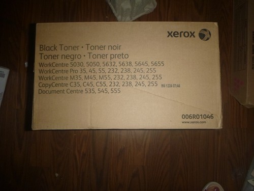 Genuine Xerox 006R01046 (6R1046) Black Toner 2-Pack + Waste Toner - NEW ...