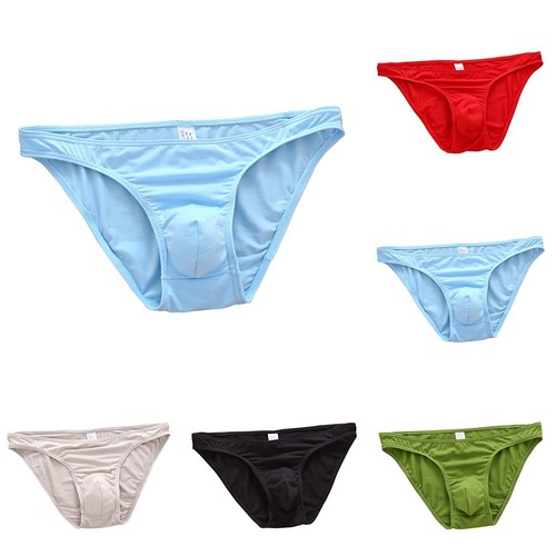 Lightweight Mens Underwear Low Waist Elastic Briefs with Unique Pouch ...