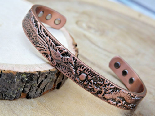 Women Copper Magnetic Bracelet Arthritis Pain Relief Therapy Cuff ...