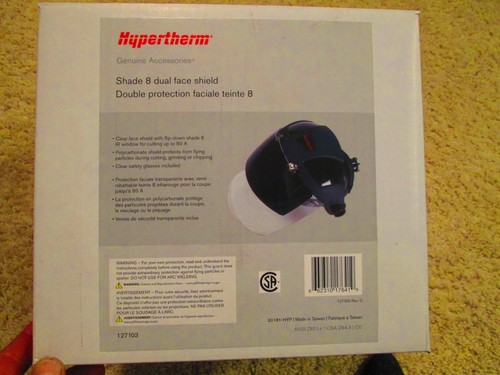 Hypertherm Operator Face Shield Shade 8 Helmet | eBay