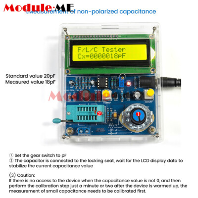 DIY High Precision Digital LCD Inductance Capacitance Meter Frequency ...