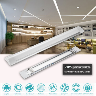 30/60/90/120cm LED strip tube light fluorescent tube light bar ceiling ...