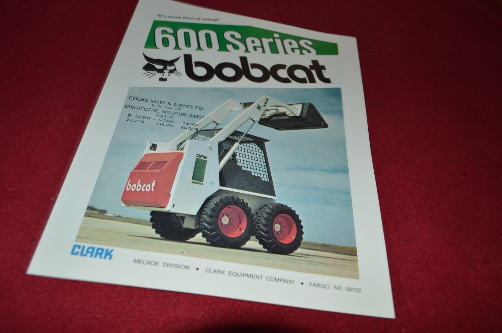 Bobcat 600 Series Skid Steer Loader Dealer's Brochure DCPA4 ver3 | eBay