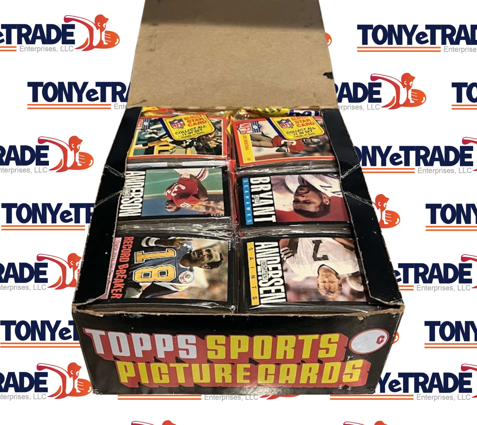 1985 Topps Football Rack Pack Box (24) Unopened Packs - Payton Montana ...