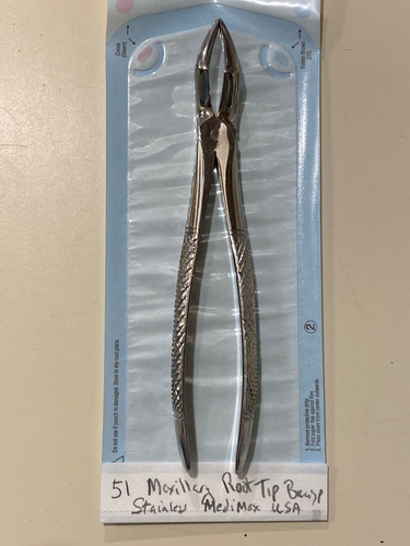 51 MAXILLARY L/R ROOT TIP BAYONET DENTAL EXTRACTION FORCEP MEDIMAX ...