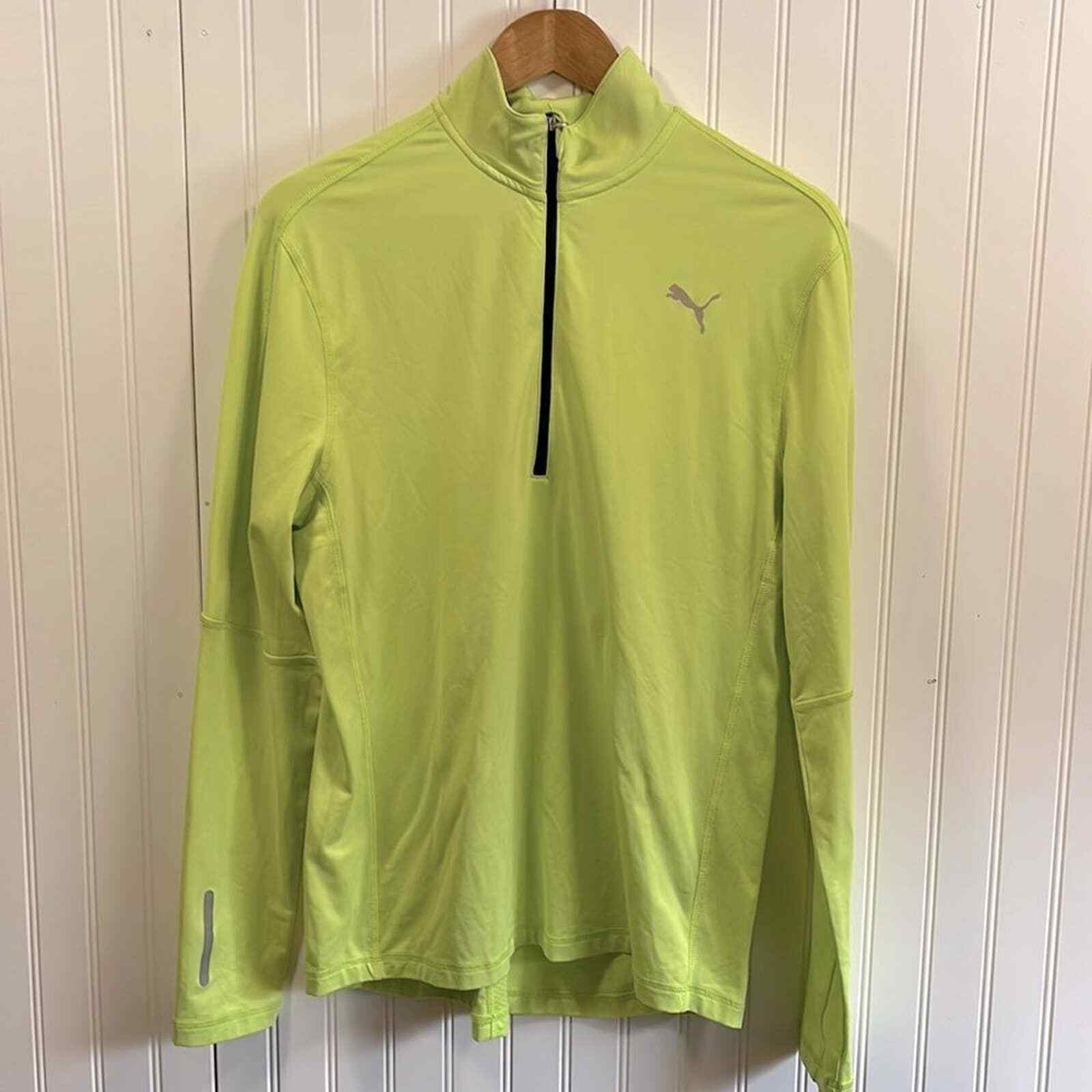 Puma cool cell lime green quarter zip jacket - Gem