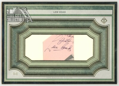 Lew Hoad 2020 Topps Transcendent Tennis Oversized Cut Signature ...