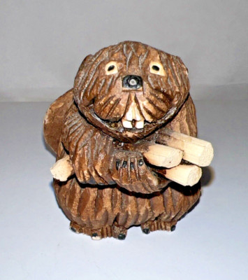 Vintage Artesania Rinconada Beaver ceramic w/sticks URUGUAY retired ...