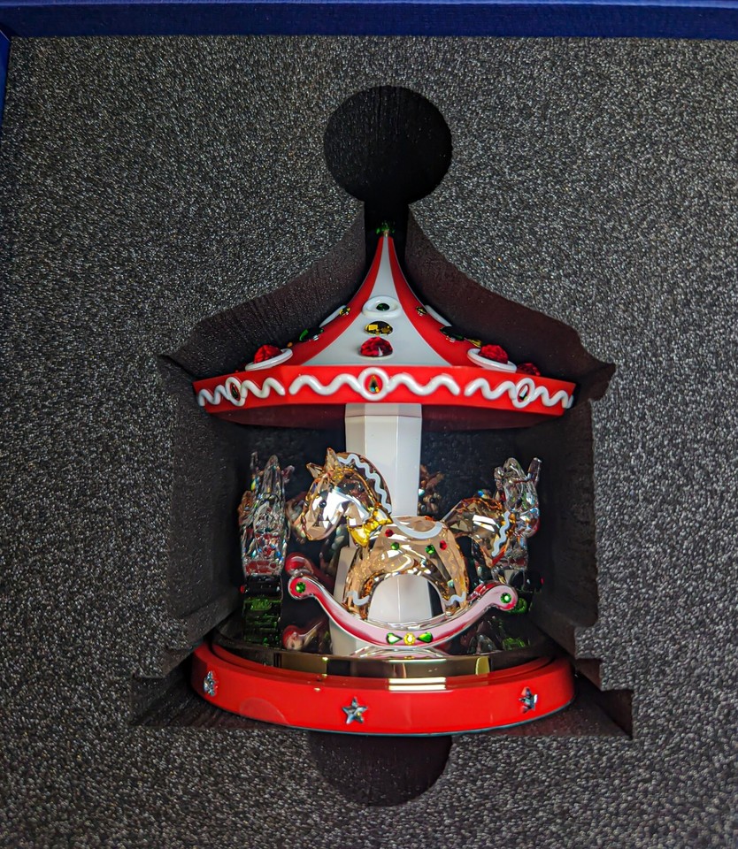 New in Gift Box SWAROVSKI 5637096 Christmas Holiday Rocking Horse ...