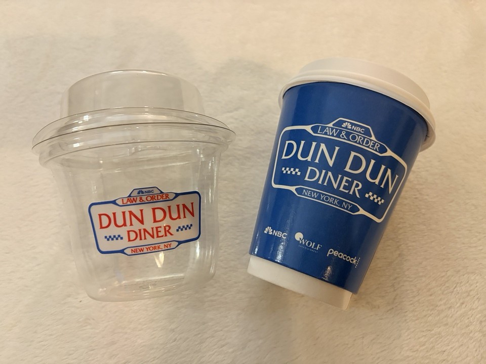 Law & Order: Dun Dun Diner - Newspaper, Paper Cup, Plastic Cup | eBay