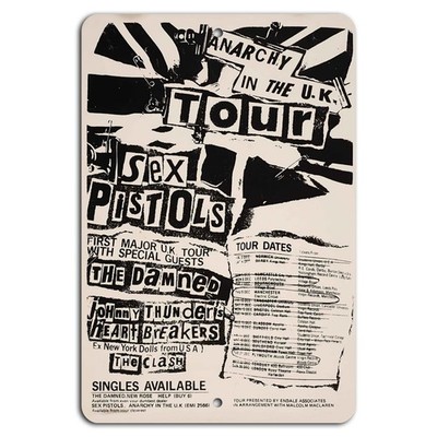 Punk Revolution Sign BanginPrints Aluminum Metal Rectangle Garage Decor ...