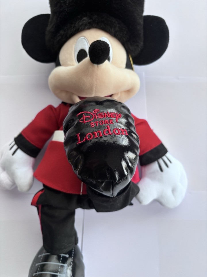 Disney Store London UK Exclusive 18" Mickey Mouse Queen's Guard Soft ...