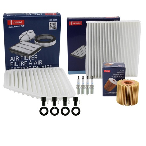 Denso Tune Up Kit NGK 4 Spark Plugs & Boots Kit for RAV4 2.5L L4 2AR-FE ...