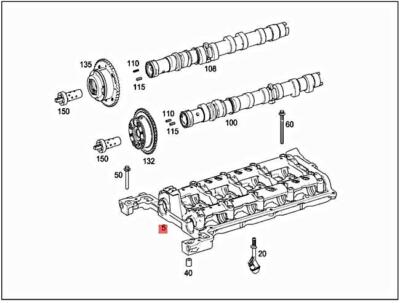 Genuine MERCEDES Camshaft bearing housing 2710501902 | eBay
