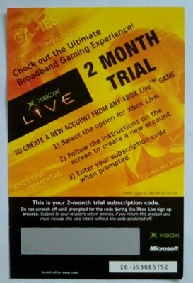 RARE PROMOTIONAL FLYER INSERT XBOX Live Microsoft XBOX | eBay