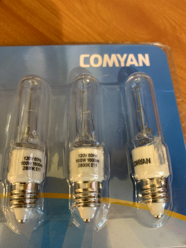 JDE11 120V 100W T4 Mini Candelabra Base 1600lm 2800K Clear Dimmable ...