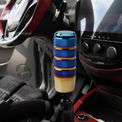 Universal Toasted Blue Aluminum Manual Gear Stick Shift Knob Shifter ...