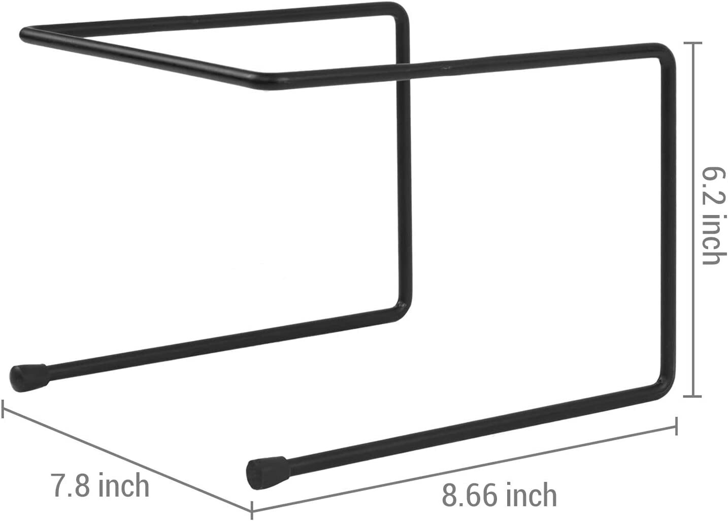 Set of 4 Metal Pizza Pan Riser Stands, Tabletop Food Platter Tray ...