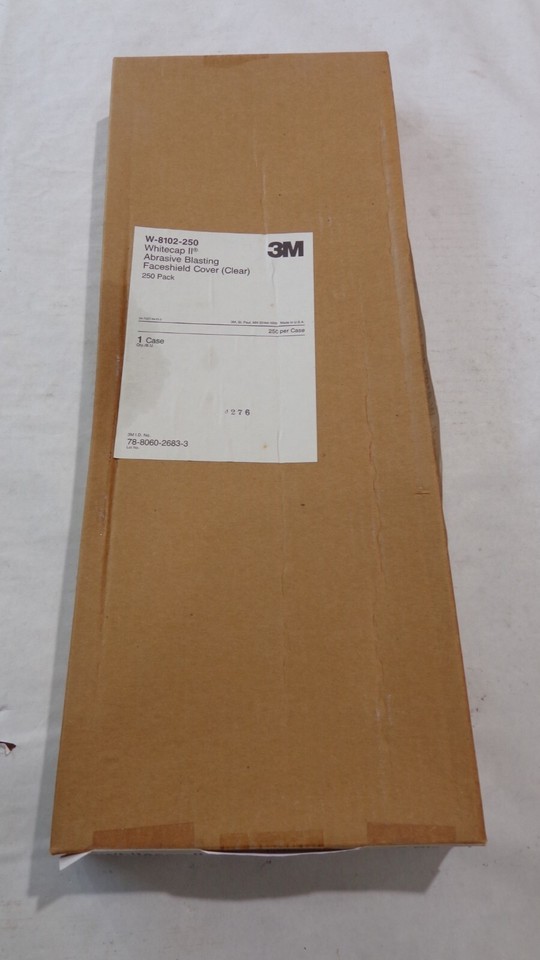 3M W-8102-250 Outer Face shields 250 Pack, 3M Whitecap II W-8102-250 ...