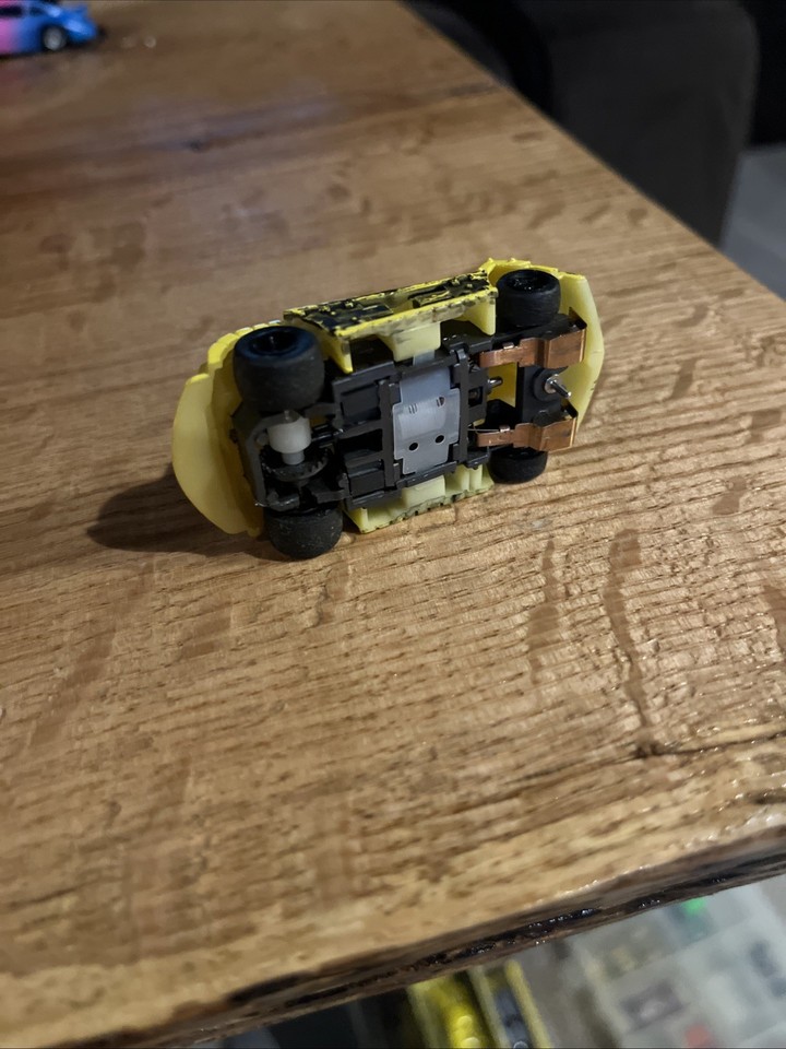 Tyco Hot Wheels Battle Slam Combat Slot Car Yellow | eBay