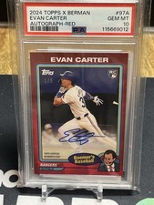 2024 Topps X Chris Berman Boomer's Baseball - Evan Carter #97 Red /5 ...