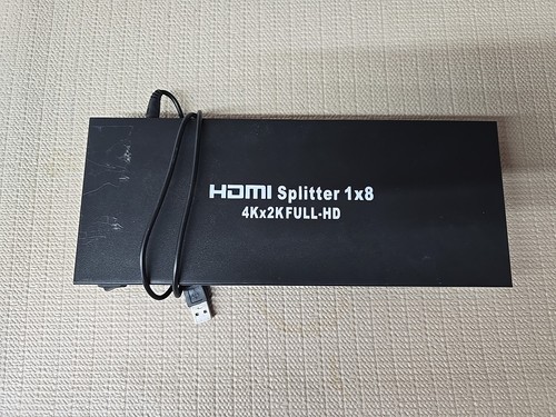 HDMI Splitter 1x8 4Kx2K Full-HD Splitter Audio Video Distributor Box ...