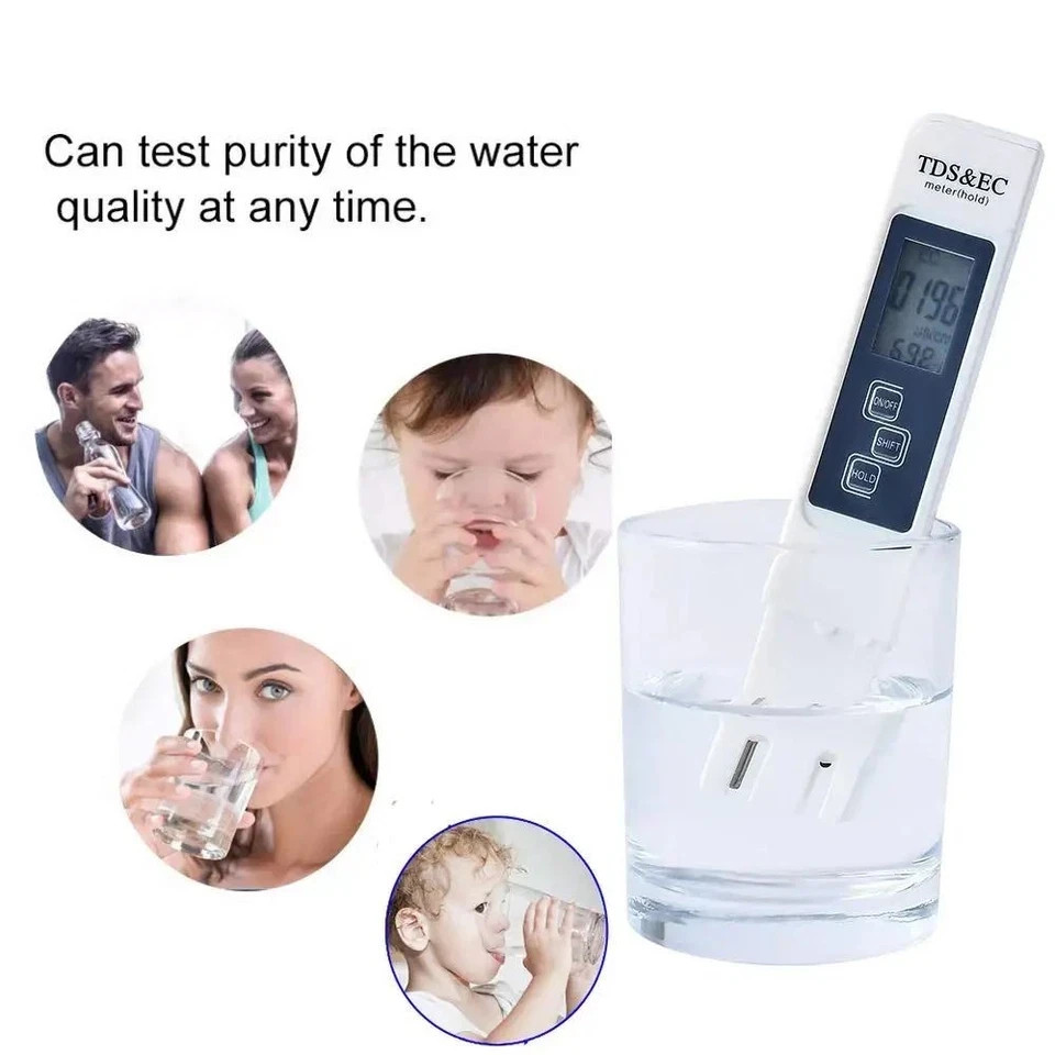 Digital Tester TDS EC PPM Meter Water Purity Hydroponics Water Quality ...