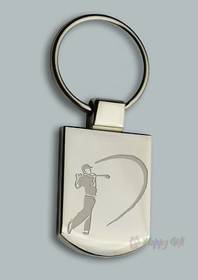 Engraved GOLFER Design BOXED Personalised Free - Metal Key ring | eBay UK