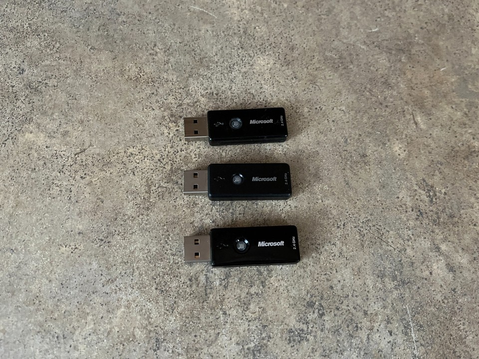 Microsoft 1123 2.4Ghz Transceiver USB Dongle Wireless Keyboard/Mouse L3 ...