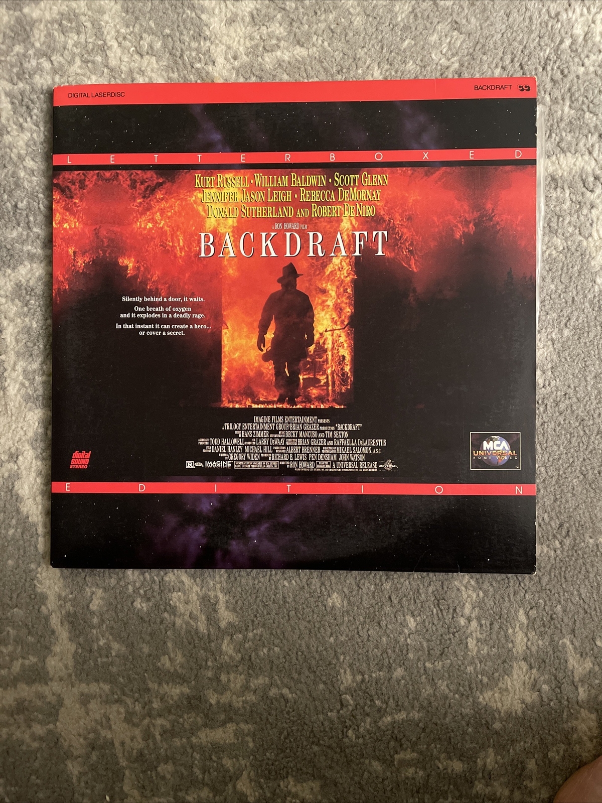 Backdraft (Laserdisc CLV/CAV, 1991) 96894113162| eBay