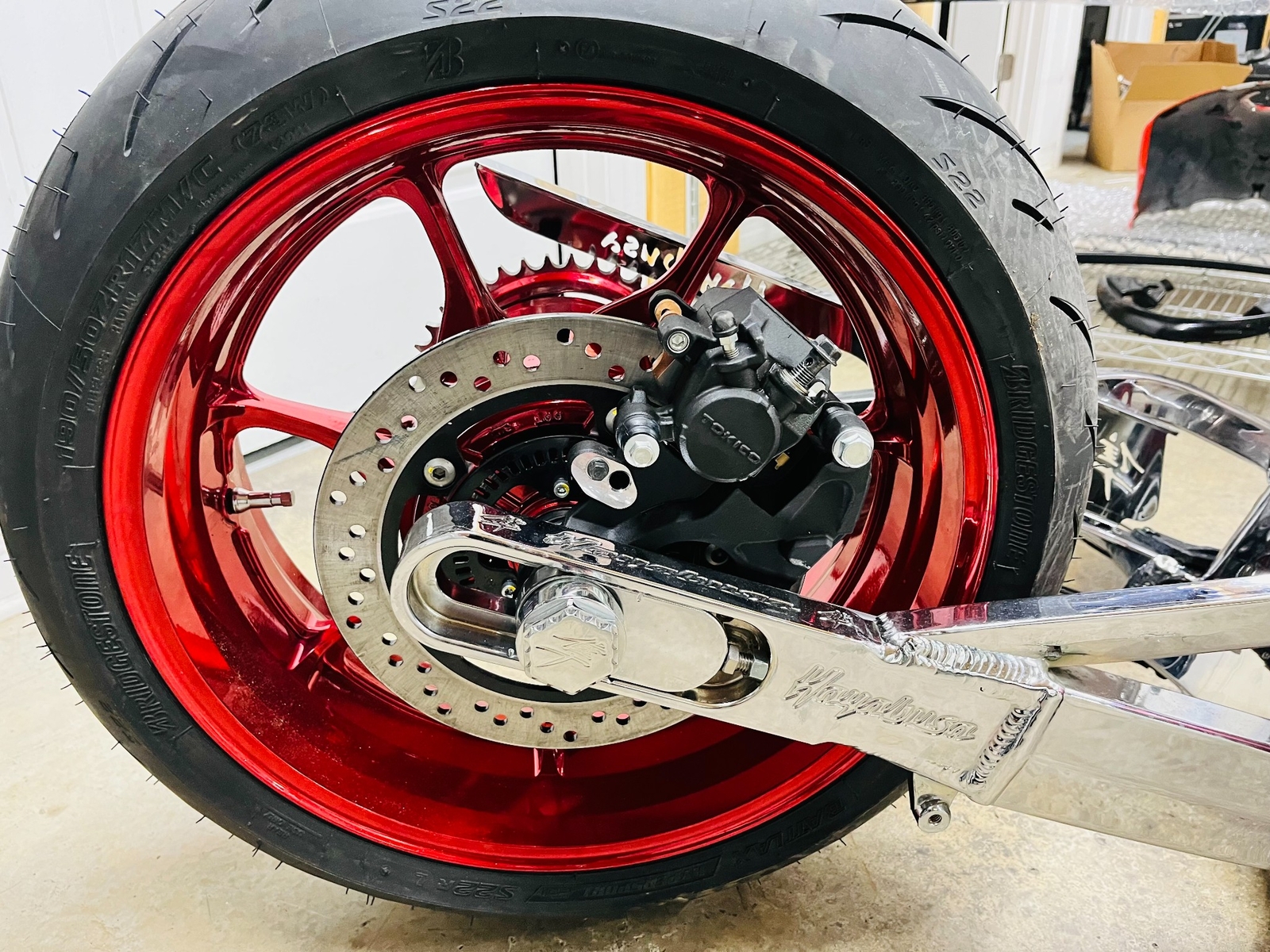 2008-2012 Suzuki Hayabusa Extended Swingarm Extended Stock | Chrome ...