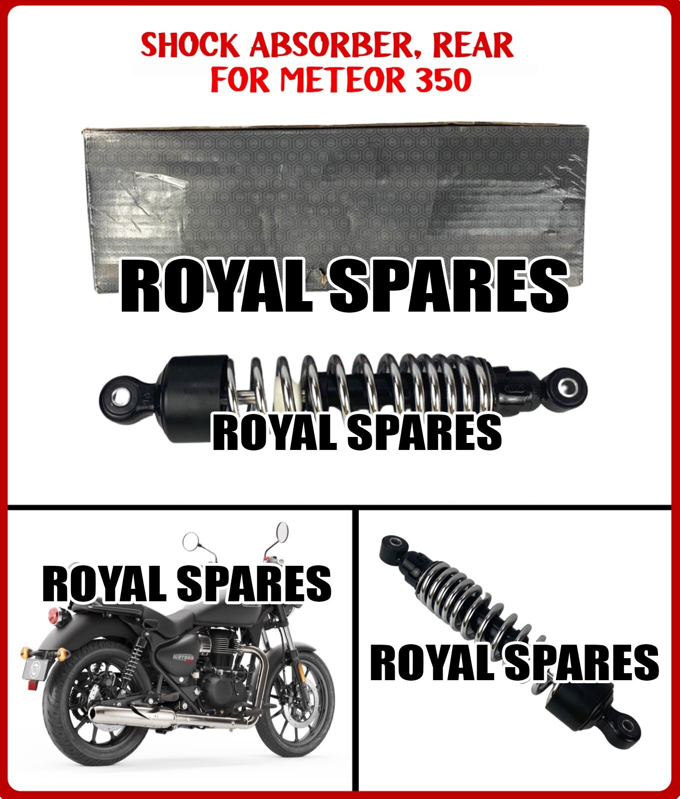 "SHOCK ABSORBER, REAR" Fit For Royal Enfield Meteor 350 - Express ...
