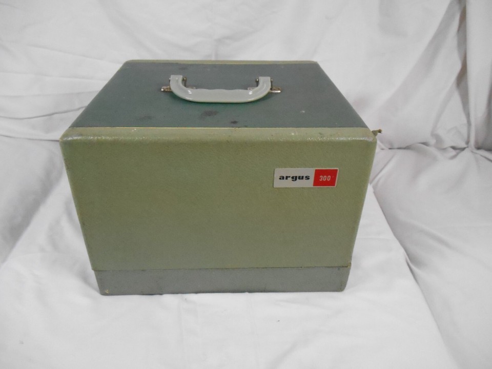Argus 300 Slide projector vintage 1955 model w/ autoload includes lens ...