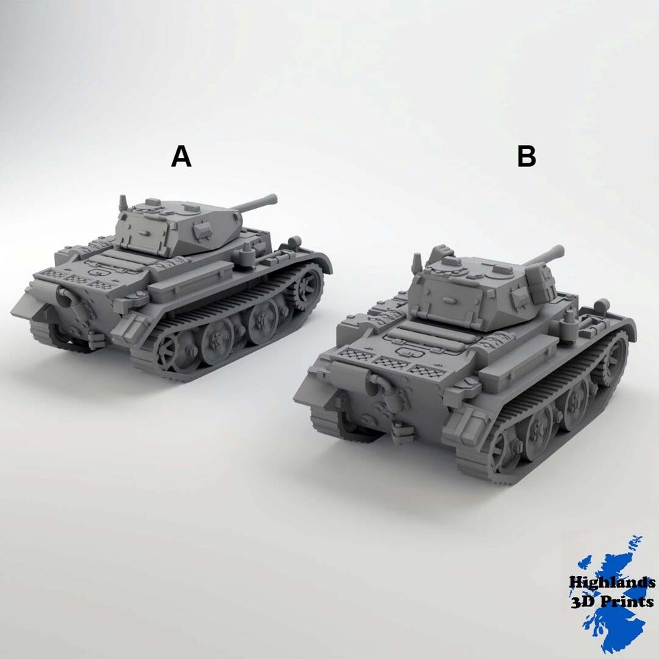 Panzer II Luchs Tank WW2 Tabletop Gaming 3D Print | eBay UK